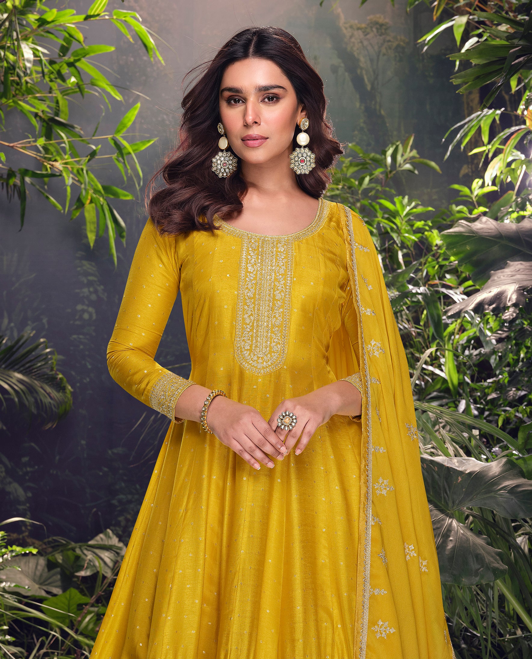 Mustard Silk Palazzo | Indian Palazzo Suits | Saira's Boutique | Saira ...